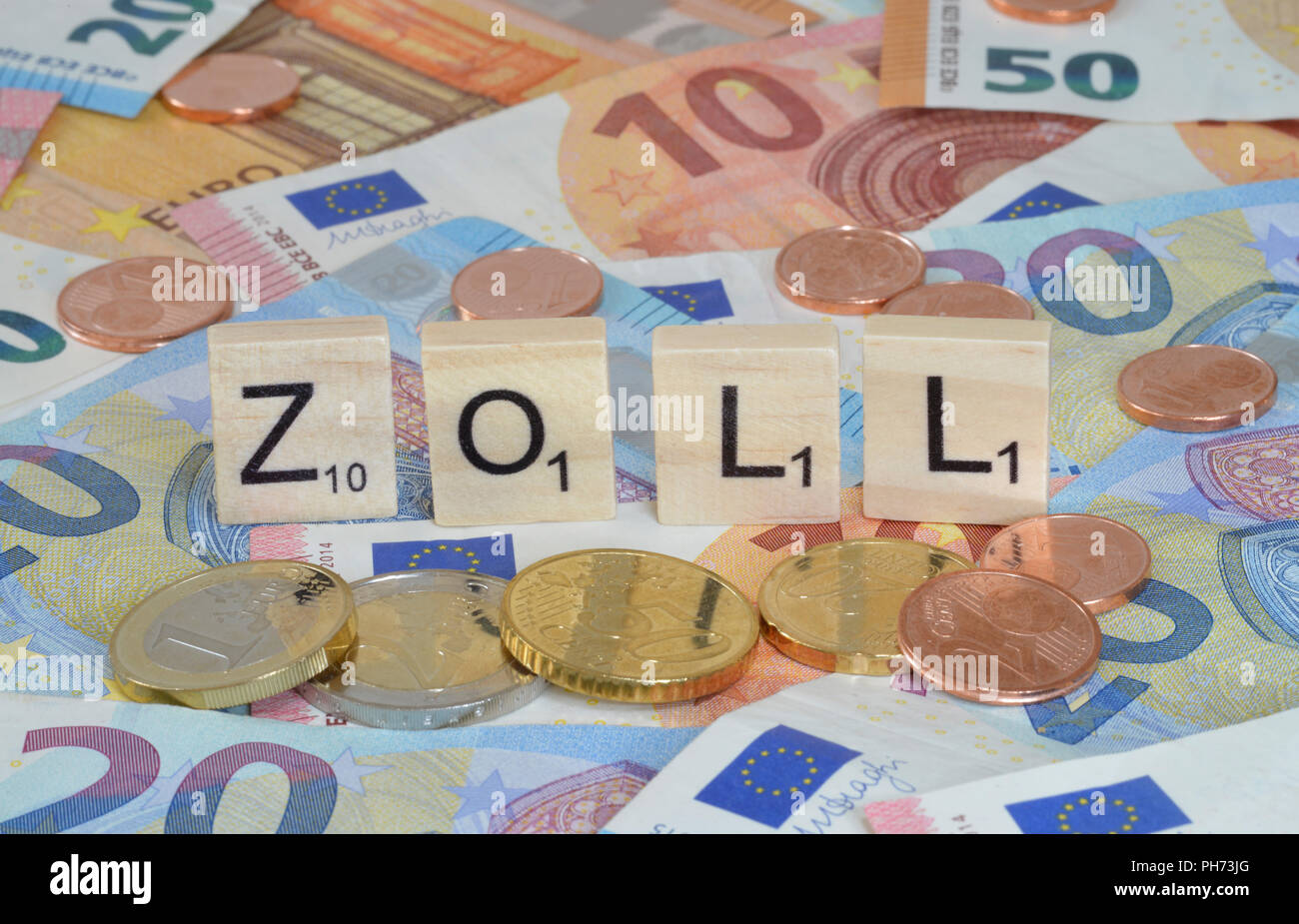 Symbolfoto Wirtschaftsbegriff Zoll Stock Photo - Alamy