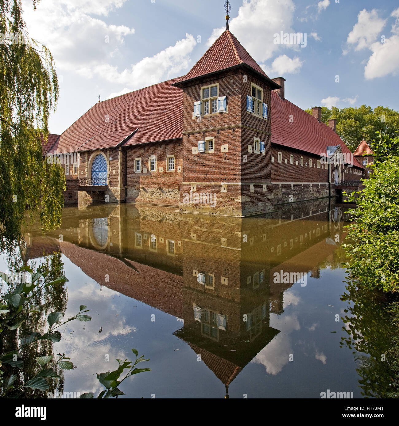 Haus Borg, moated castle, Drensteinfurt, Germany Stock Photo - Alamy