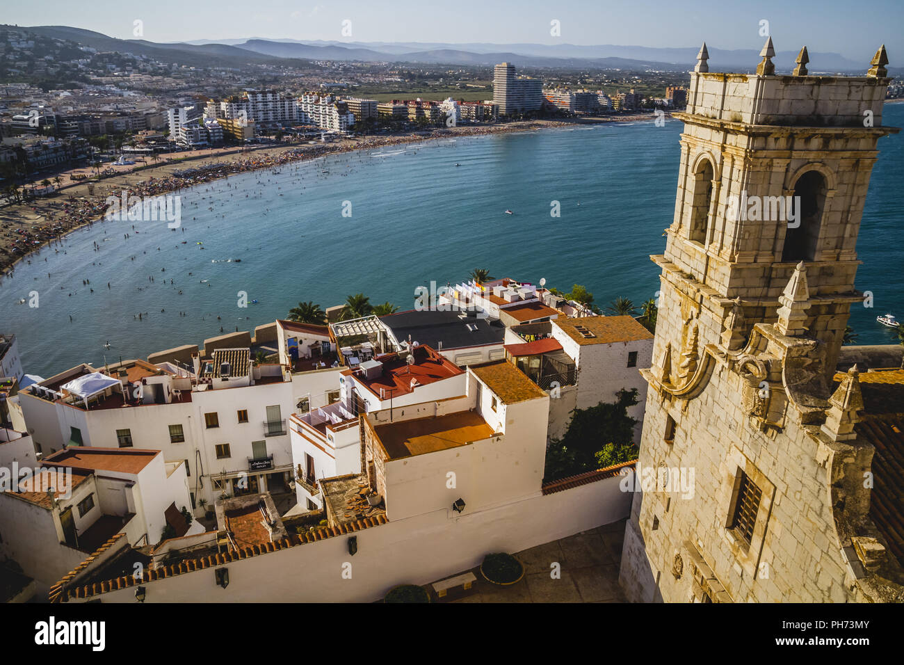 relax, peñíscola village views from the castle of Papa Luna, Valencia ...