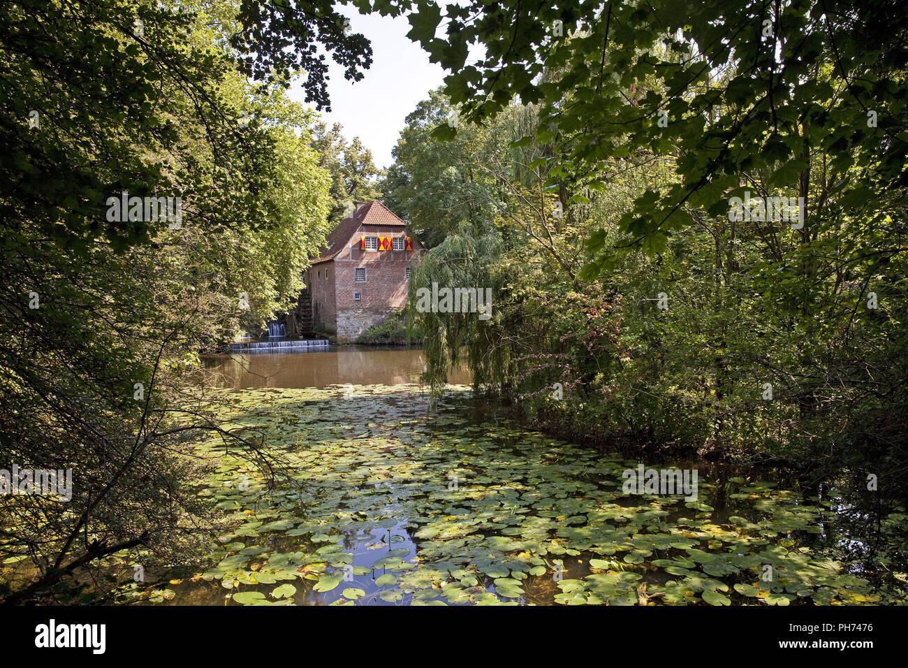 Watermill, Steinfurt castle, Drensteinfurt,Germany Stock Photo - Alamy