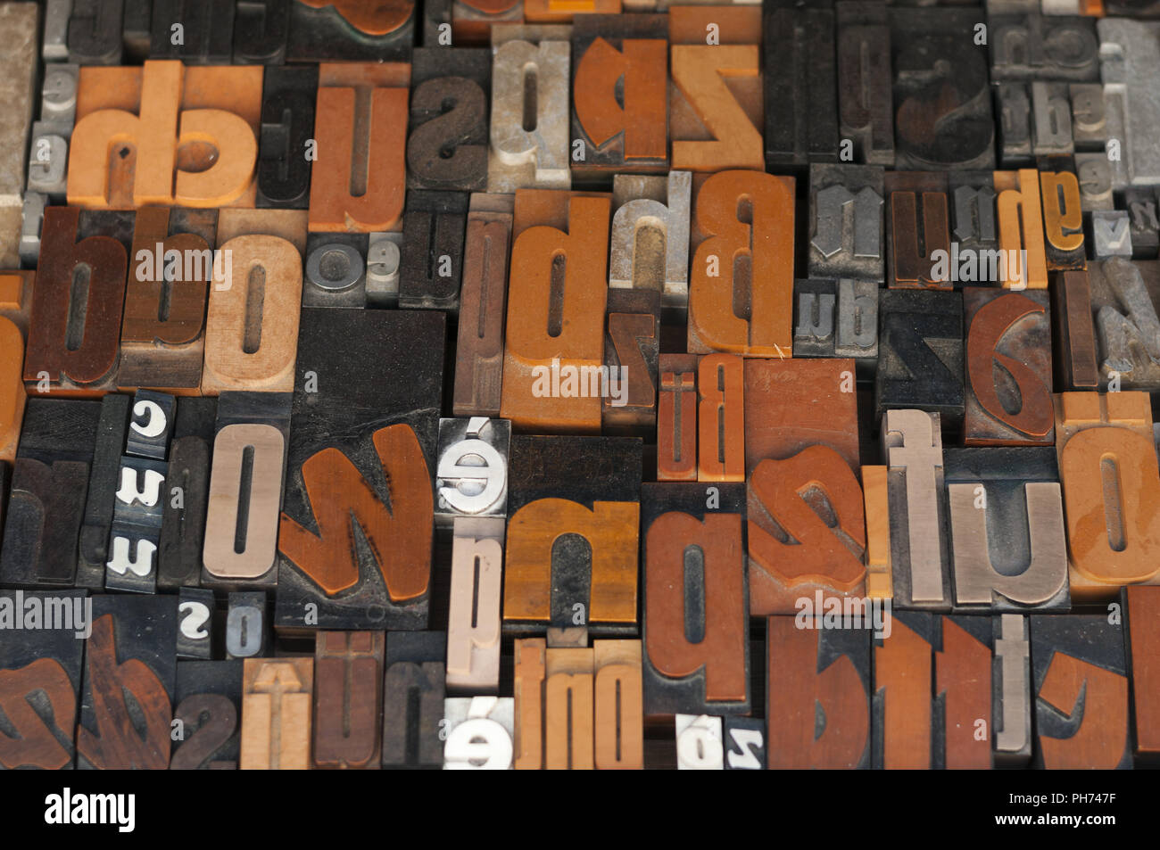 Abstract background of letters Stock Photo - Alamy