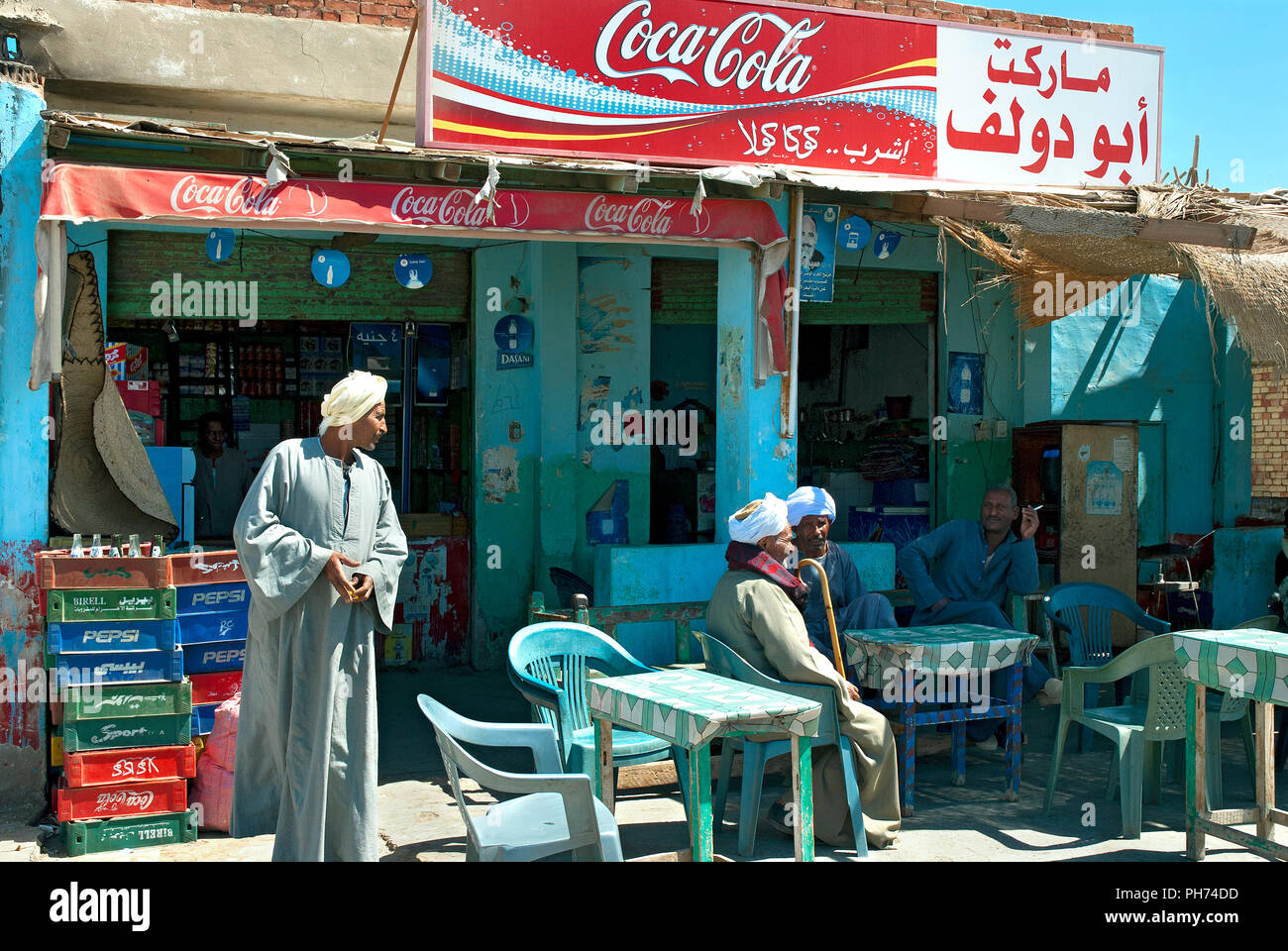 Local Cafe Marsa Alam Town, Egypt Stock Photo - Alamy