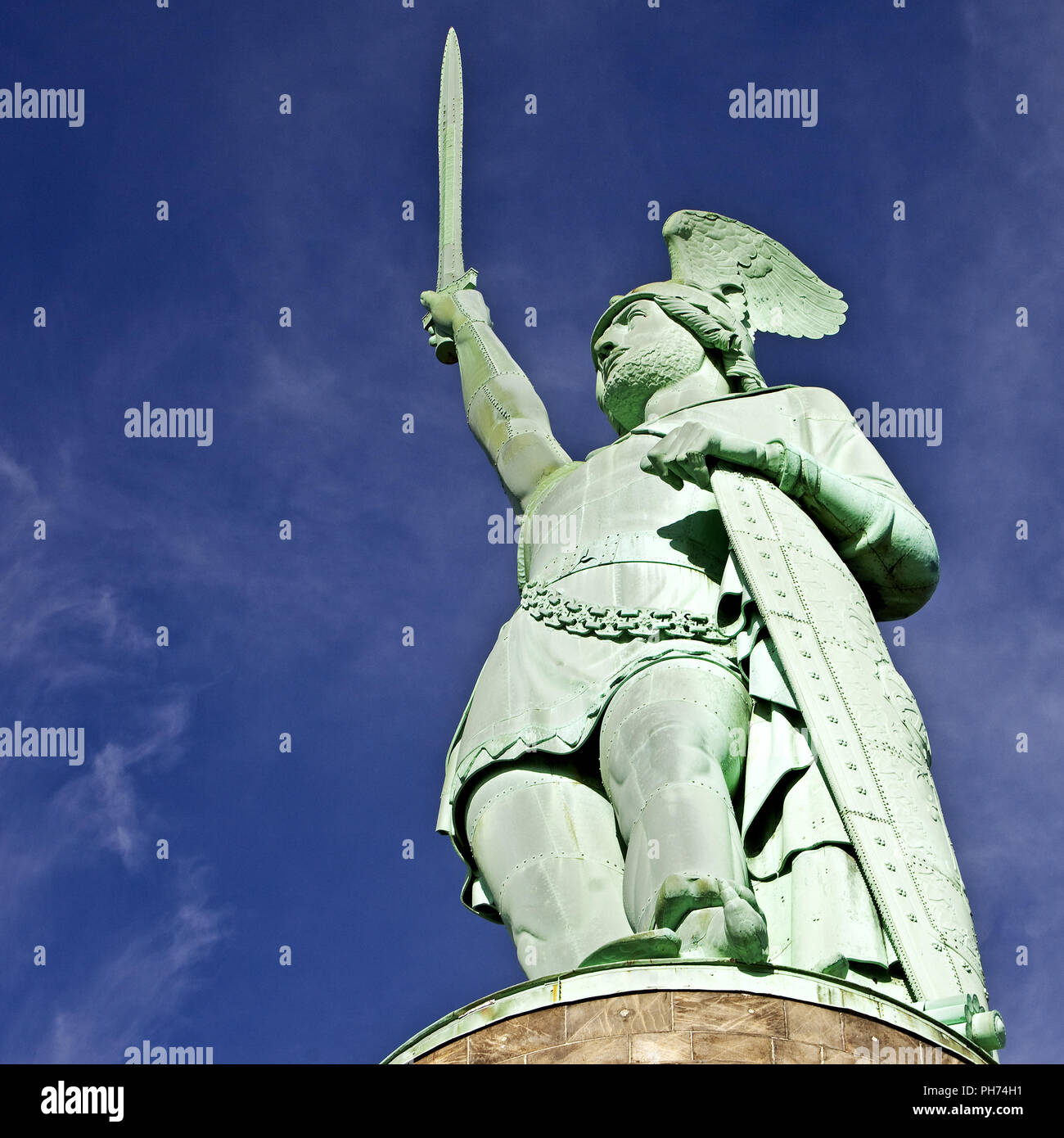 Hermannsdenkmal german hermann monument monument hi-res stock ...