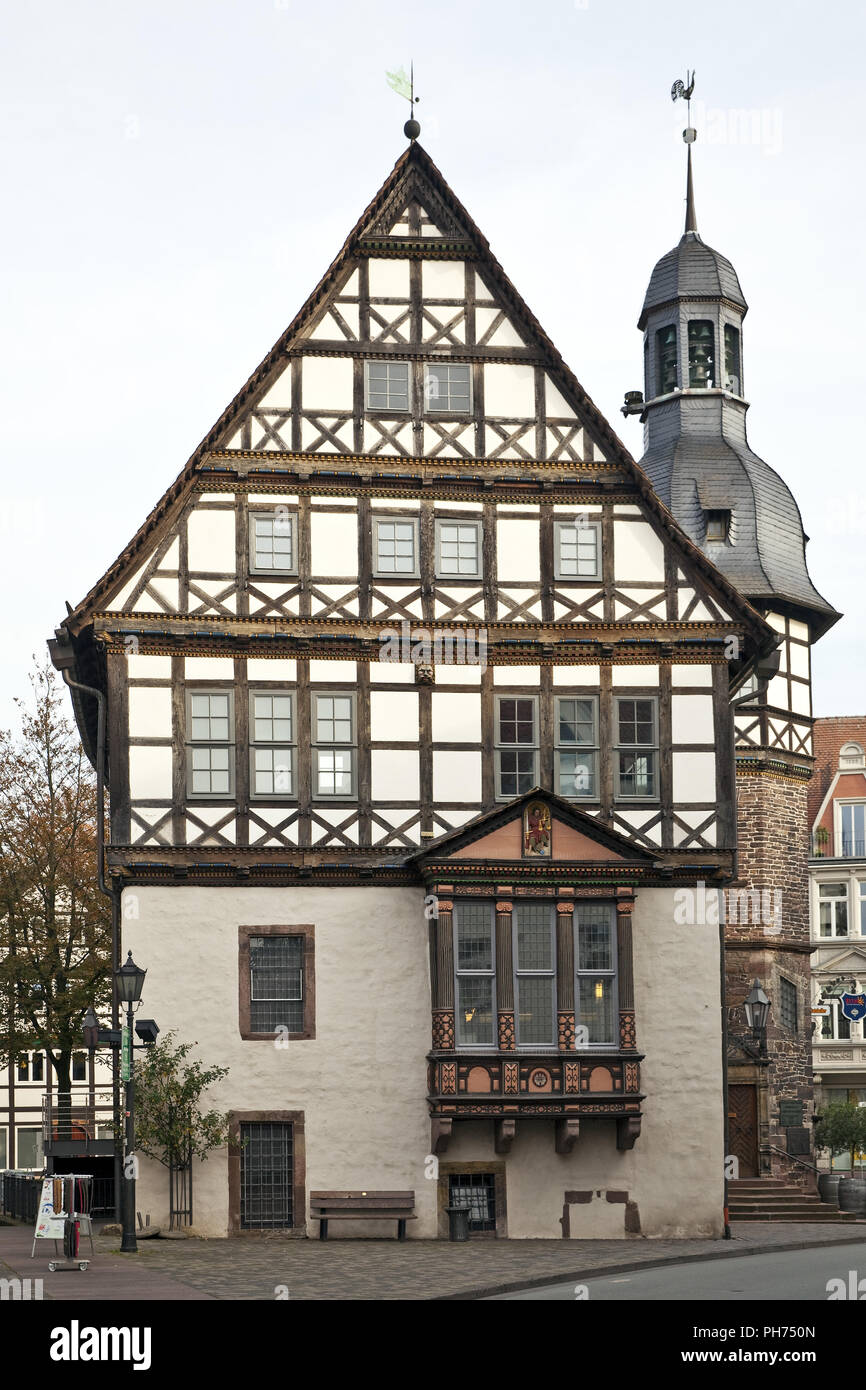 Old Town Hoexter, Weser Renaissance style, Germany Stock Photo - Alamy
