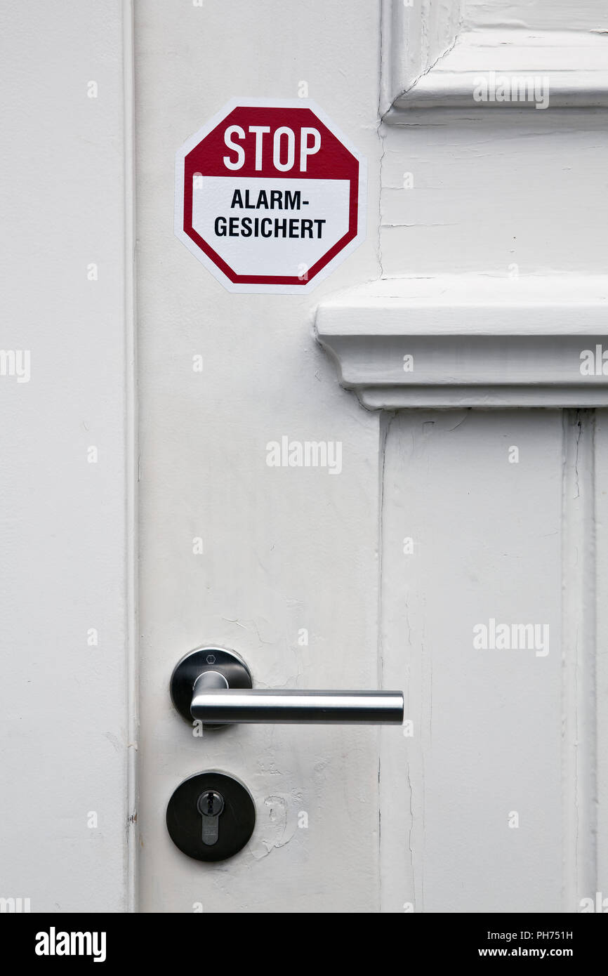 Sticker on door hi-res stock photography and images - Alamy
