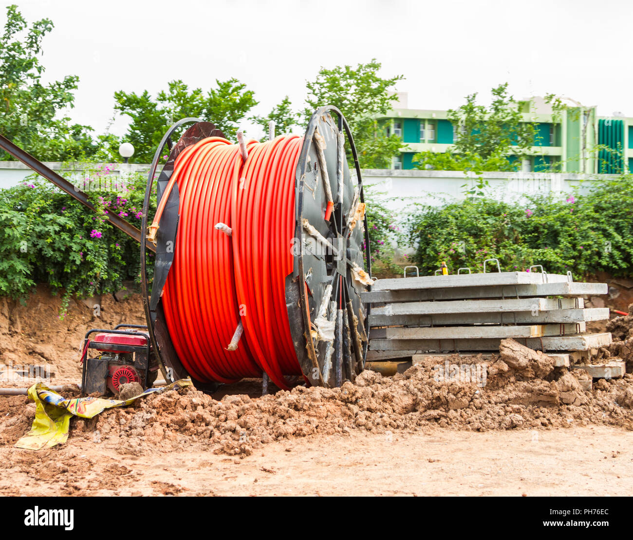 Optical fiber cable road High Resolution Stock Photography and Images ...