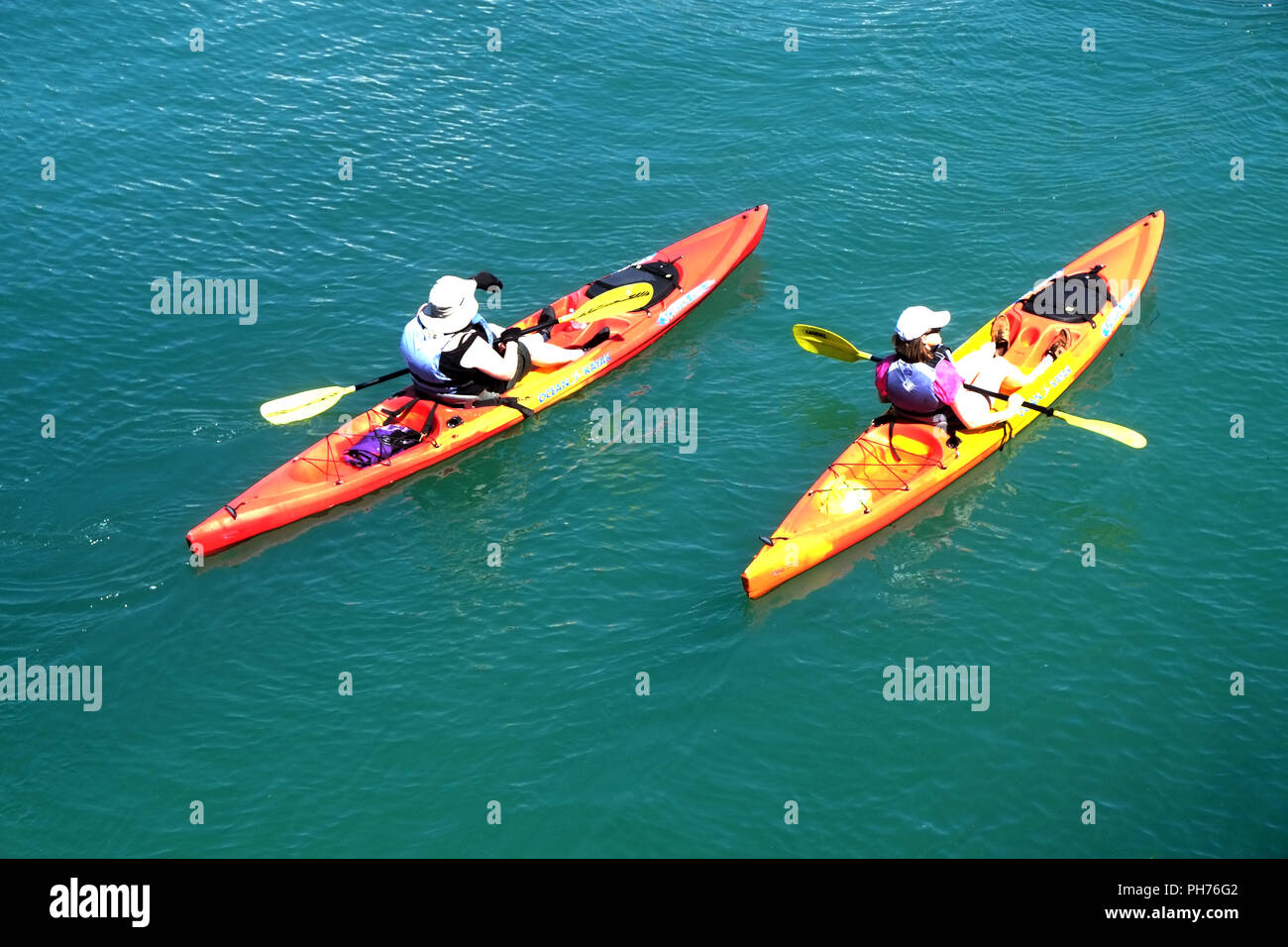 Canoes, paddle boats Stock Photo - Alamy