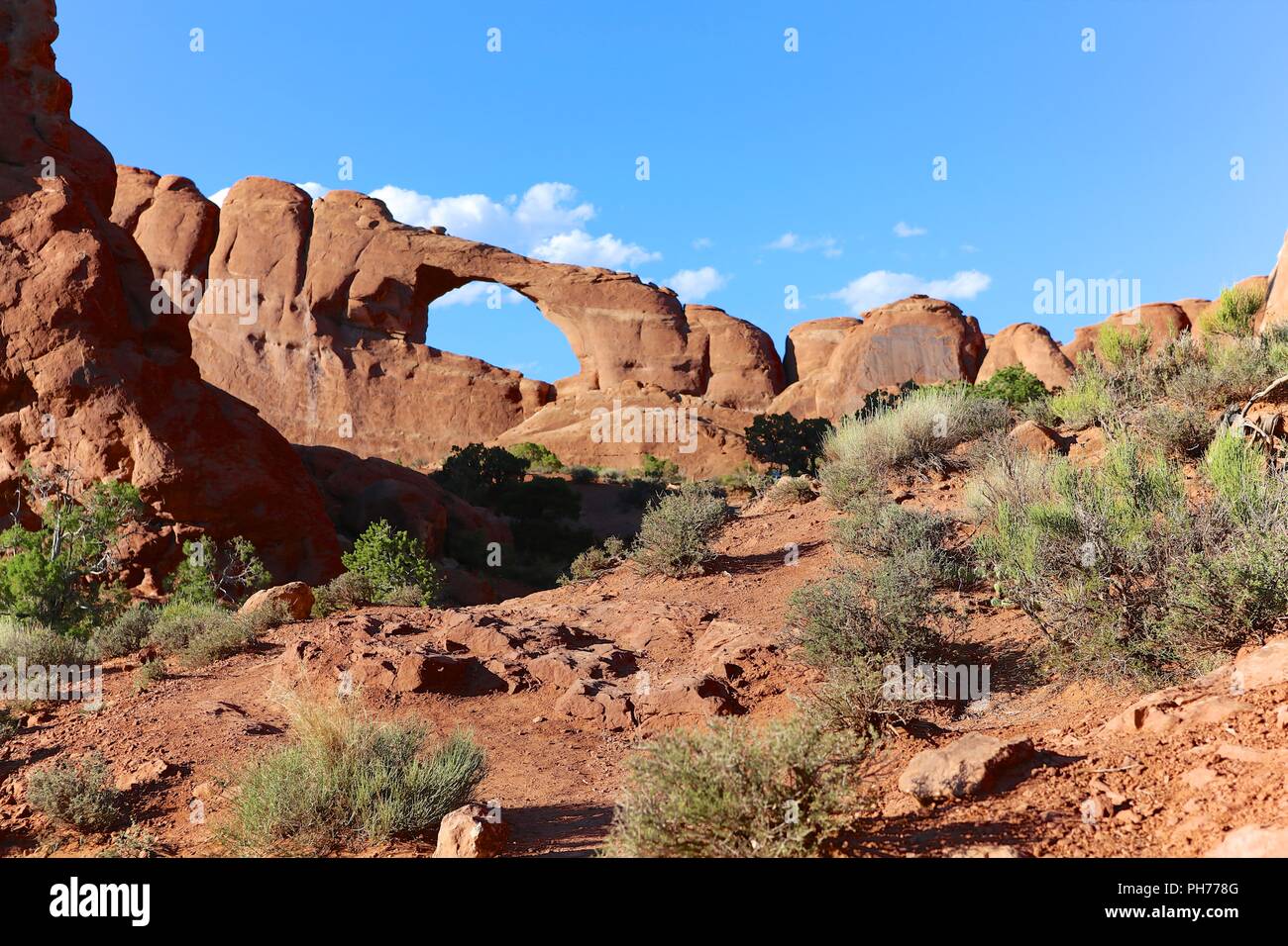 skyline arch at arches national park USA utah Stock Photo - Alamy