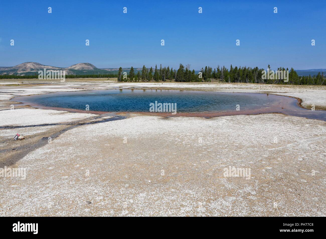 beautiful pool at the yellowstone national park USA Stock Photo - Alamy