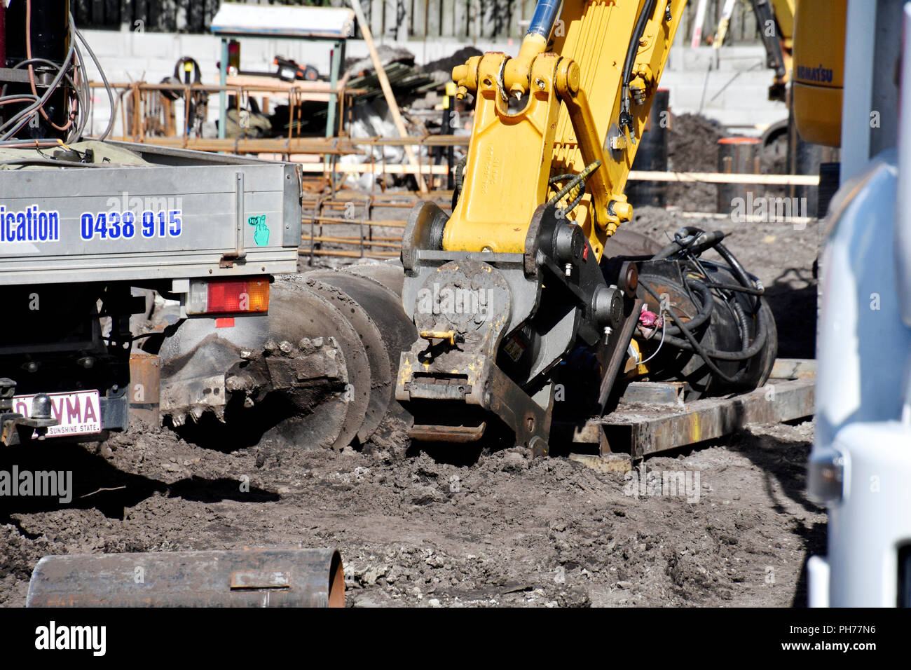 BUILDING WORK SITE Stock Photo - Alamy