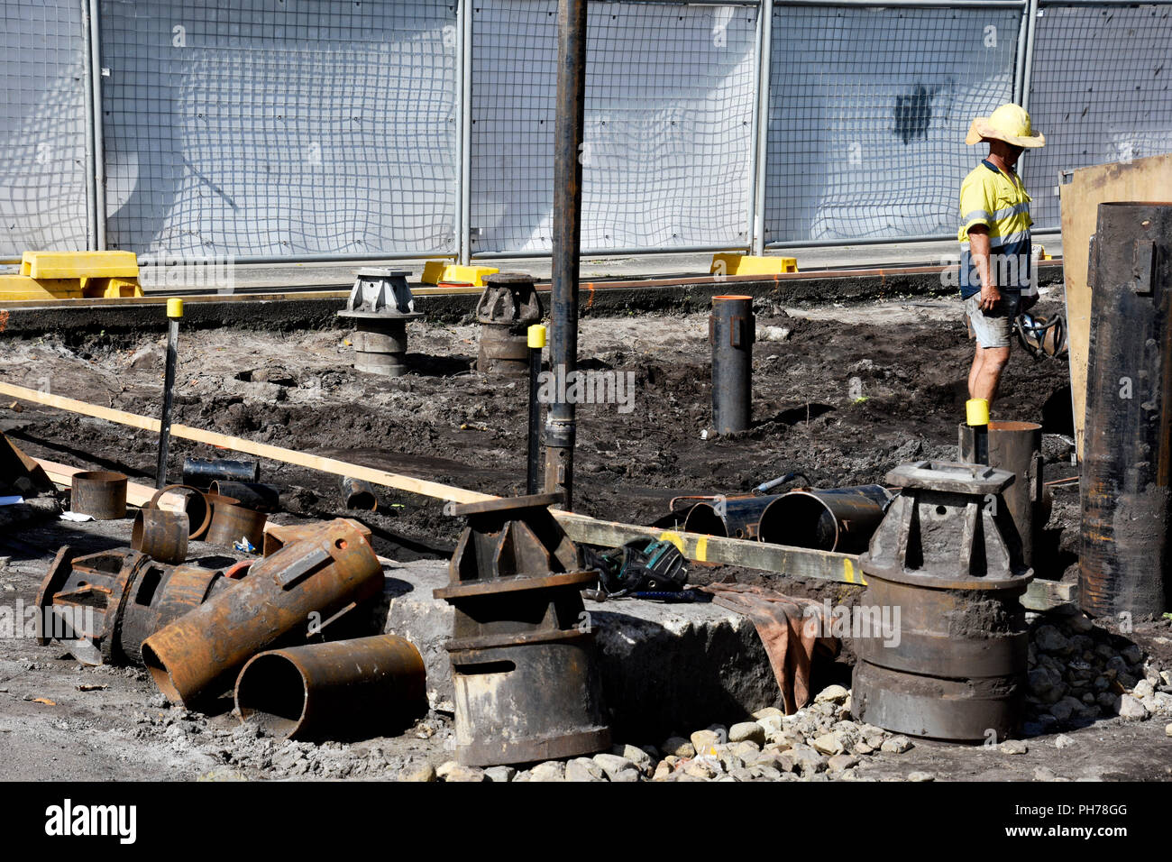 BUILDING WORK SITE Stock Photo - Alamy