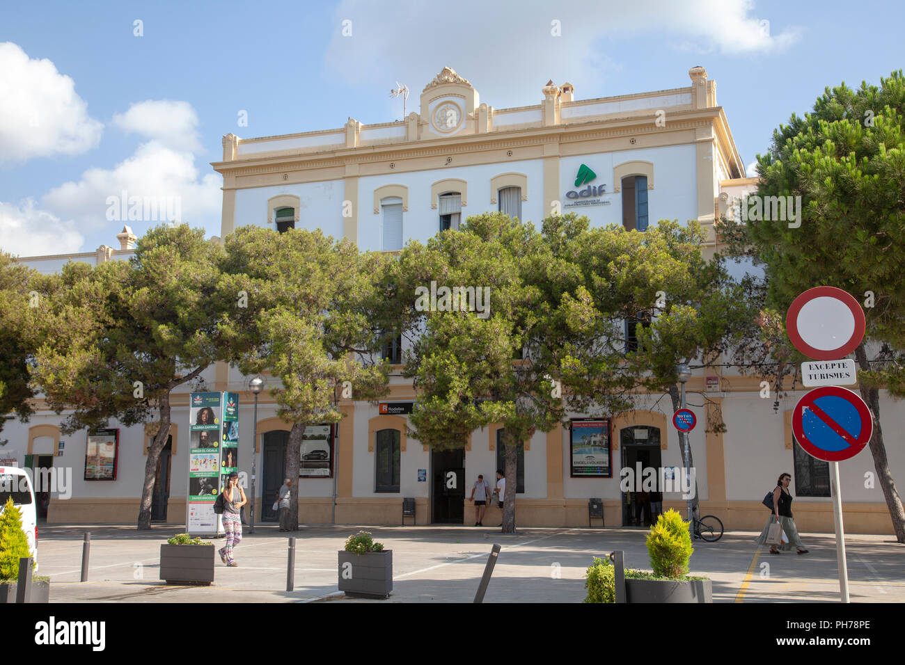 Sitges Train Station in Spain Stock Photo - Alamy