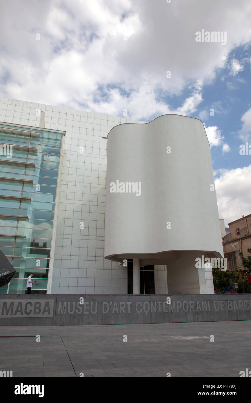 MACBA Museum of Modern Art in Barcelona - Spain Stock Photo - Alamy