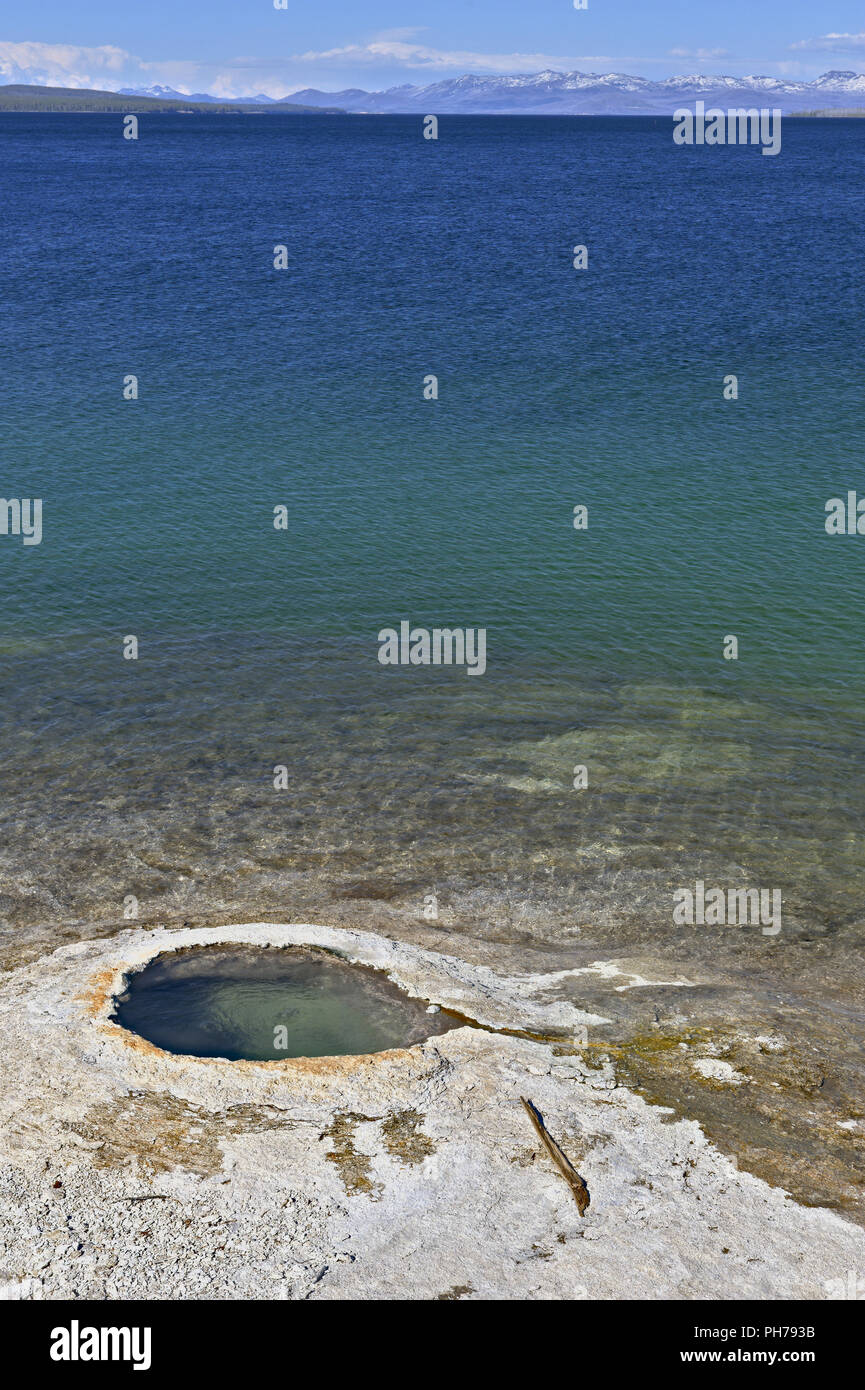 Giant Cone, West Thumb Geyser Basin Stock Photo - Alamy