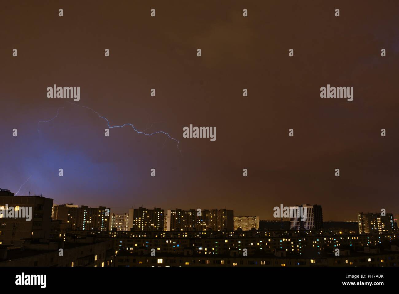 Moscow lightning hi-res stock photography and images - Alamy
