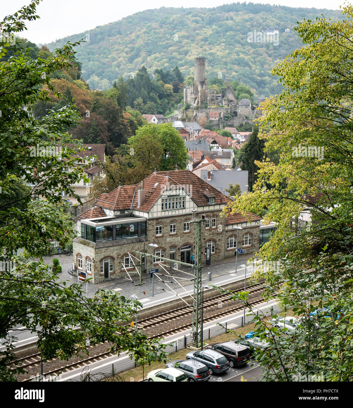 Germany, Eppstein. 30th Aug, 2018. The railway station of Eppstein im ...
