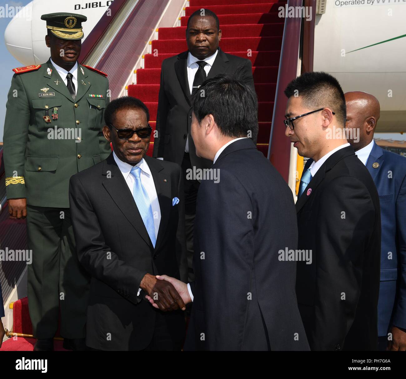 Beijing, China. 31st Aug, 2018. Equatorial Guinea's President Teodoro ...
