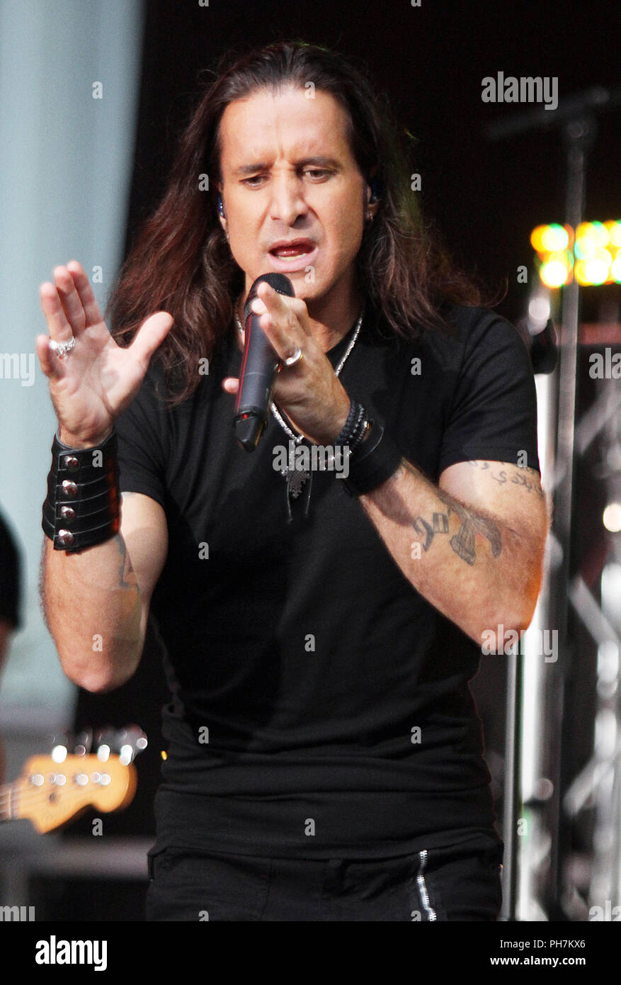 New York, NY, USA. 31st Aug, 2018. Scott Stapp performs on Fox ...
