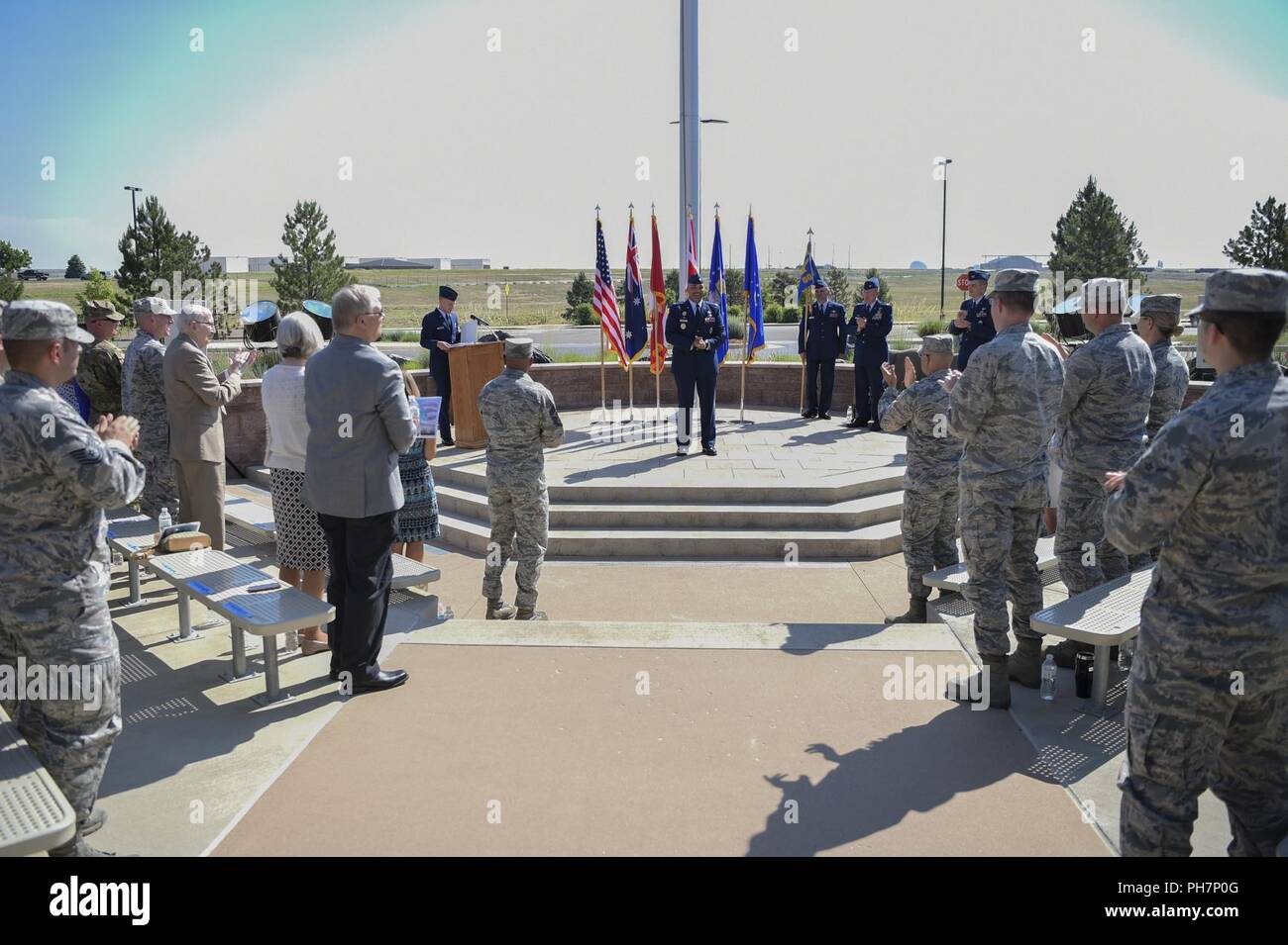 Col. Lorenzo Bradley, 460th Operations Group outgoing commander ...