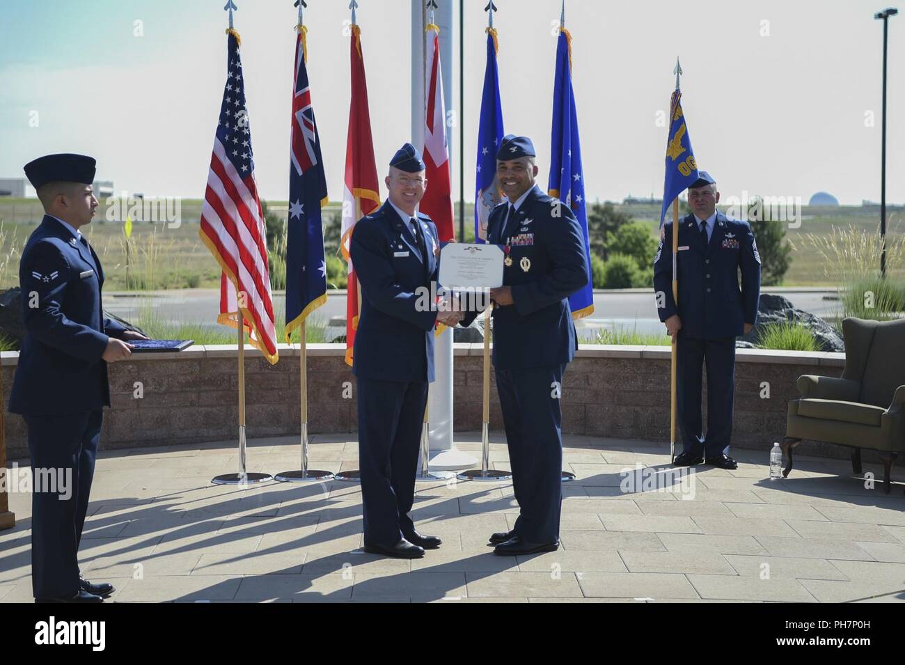 Col. Lorenzo Bradley, 460th Operations Group outgoing commander ...