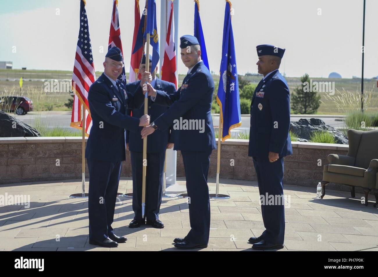 Col. Robert Hutt, 460th Operations Group commander, takes command of ...