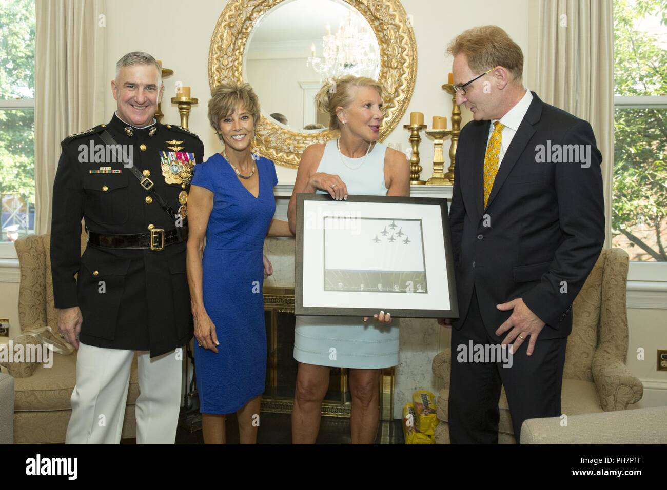 Assistant Commandant of the Marine Corps Gen. Glenn M. Walters, left ...