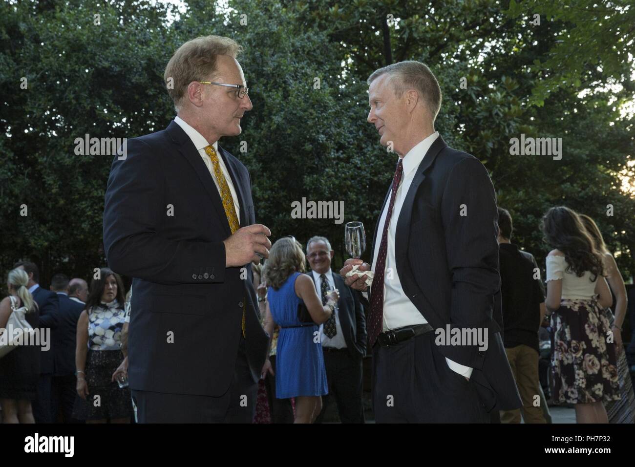 The Honorable Thomas B. Modly, left, under secretary of the Navy ...