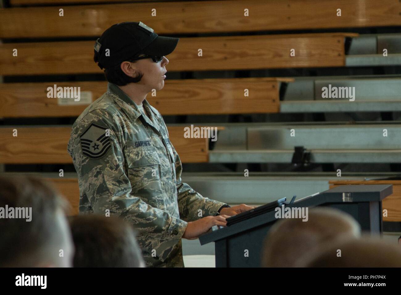 Master Sgt. Terina Gardner of the West Virginia Air National Guard ...
