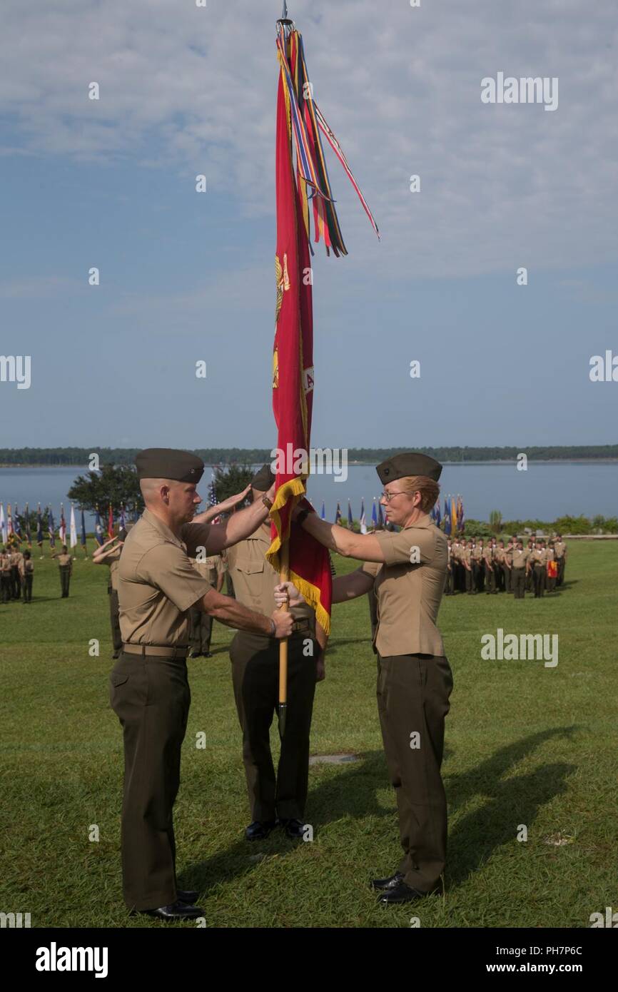 U.S. Marine Corps Lt. Col. Karin Fitzgerald, with Combat Logistics ...