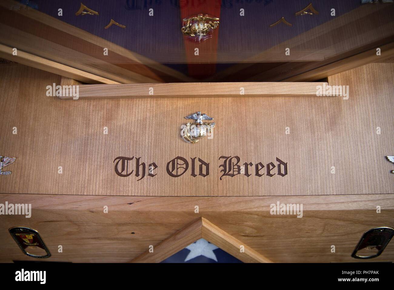 “The Old Breed” is cut into a shadow box given to Col. Christopher S ...