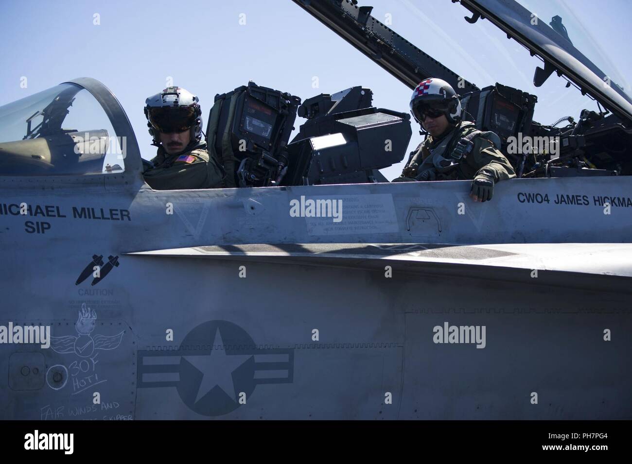 MEDITERRANEAN SEA (June 26, 2018) Pilots, assigned to the "Fighting ...
