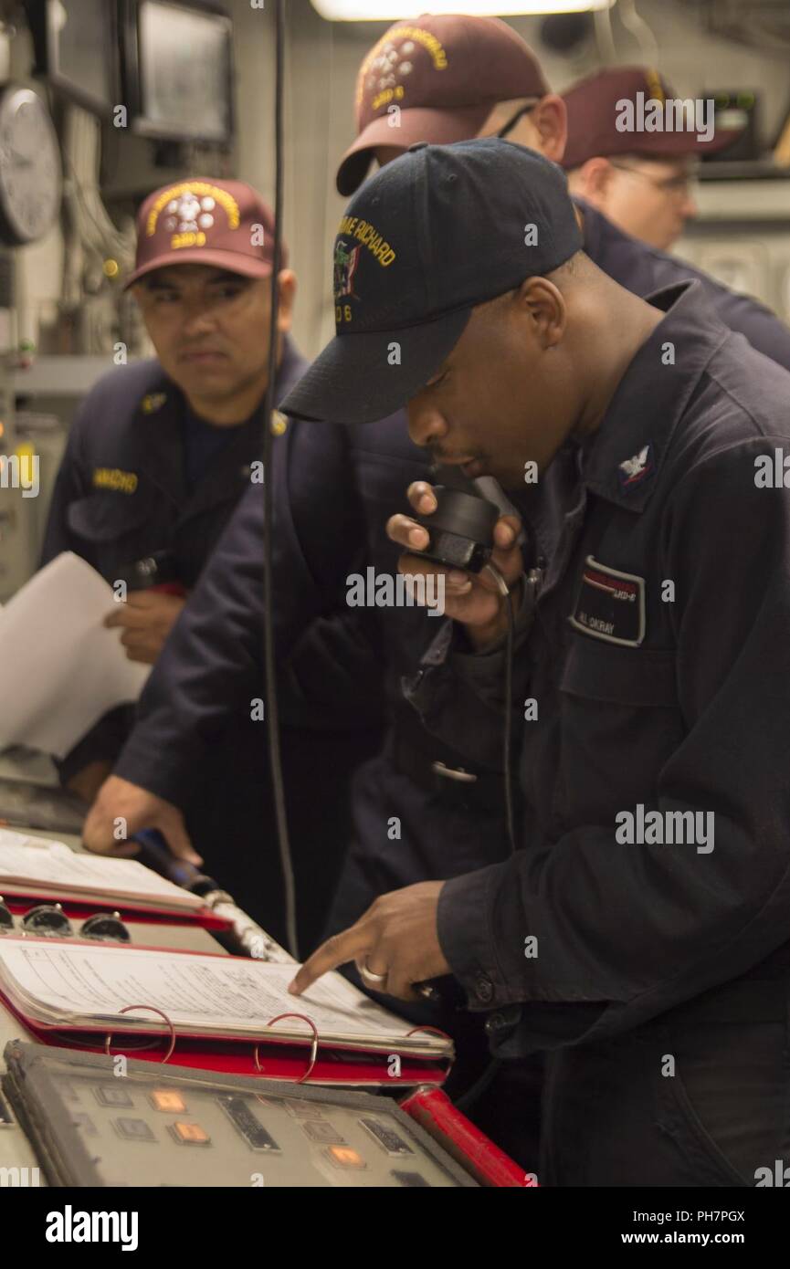 SAN DIEGO, California (June 26, 2018) Machinist’s Mate 3rd Class ...