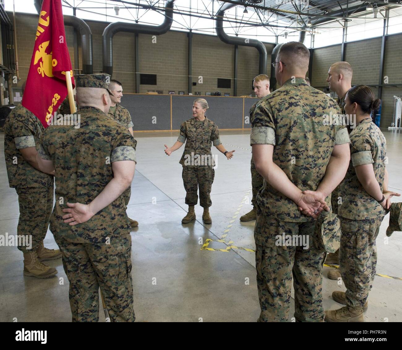 Brigadier General Helen Pratt, Commanding General, 4th Marine Logistics ...