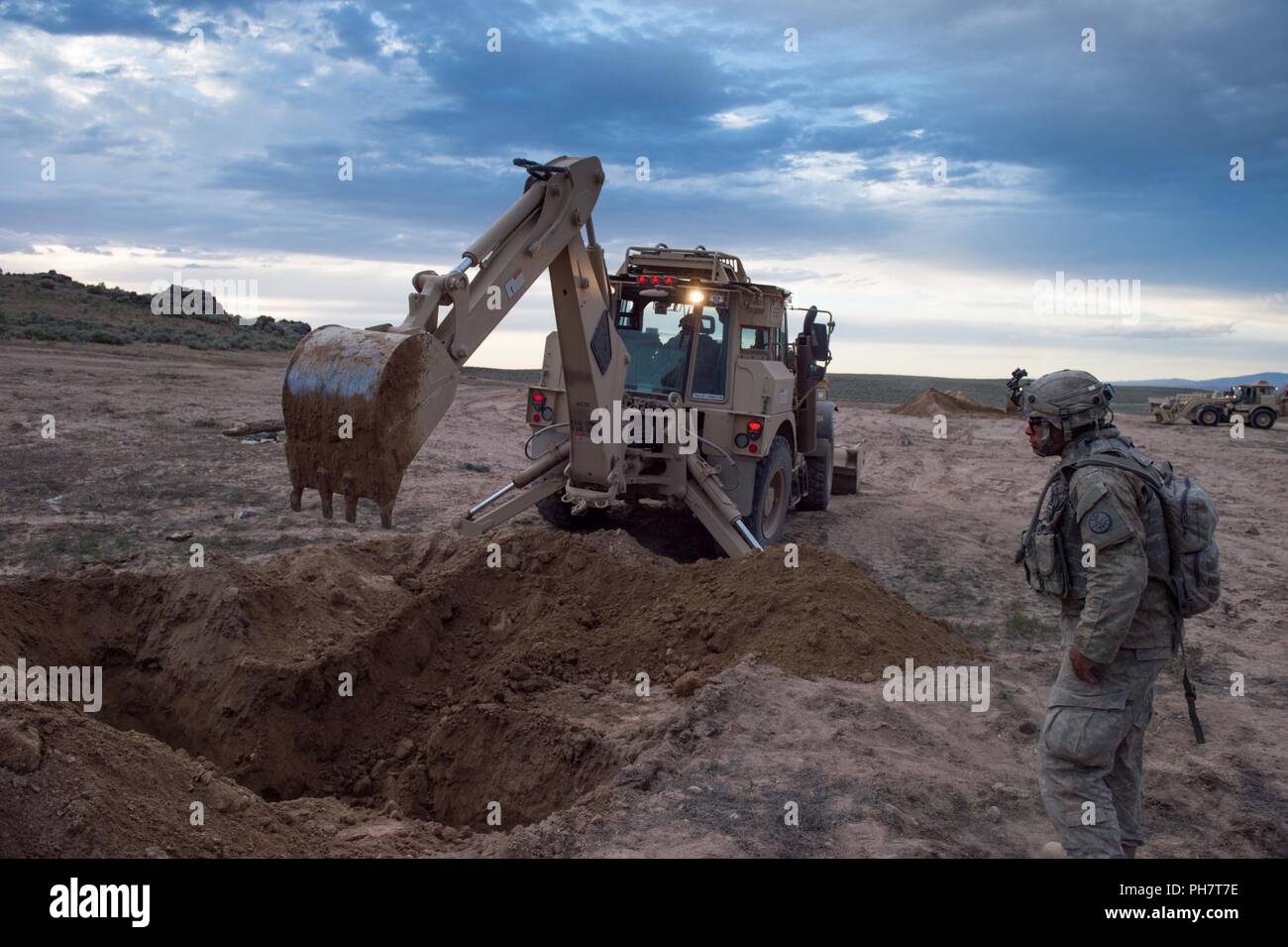Engineers with the Idaho Army National Guard's 116th Brigade Engineer ...