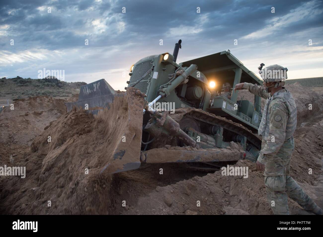 Engineers with the Idaho Army National Guard's 116th Brigade Engineer ...
