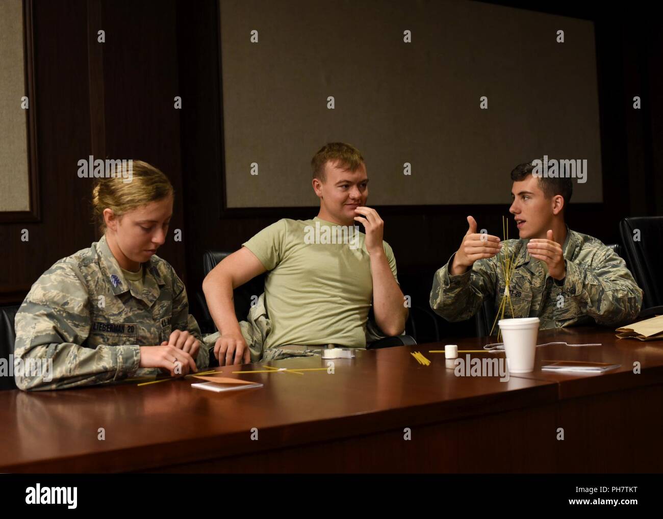 From left, Air Force academy Cadet 2nd Class Nadeen Leiberman, Cadet ...