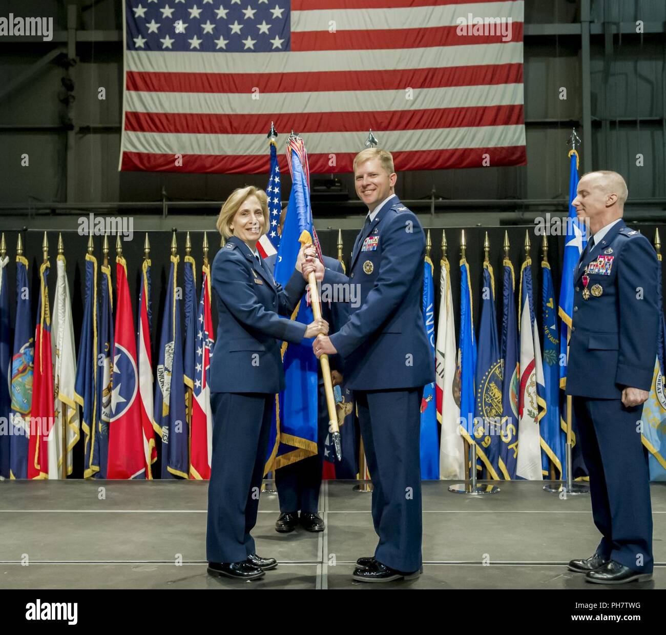 Col. Parker H. Wright accepts the National Air and Space Intelligence ...