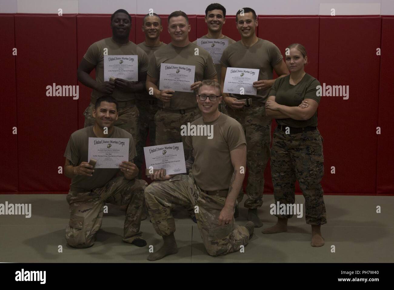CAMP FOSTER, OKINAWA, Japan – Soldiers pose with their Marine ...