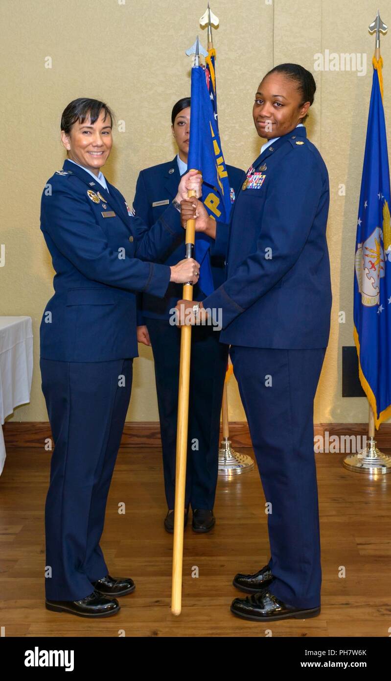 U.S. Air Force Col. Debra Lovette, 81st Training Wing commander, takes ...