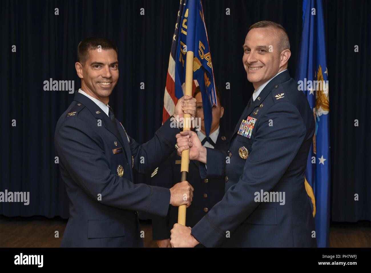 PETERSON AIR FORCE BASE, Colo. – Col. Matteo Martemucci (left), 70th ...