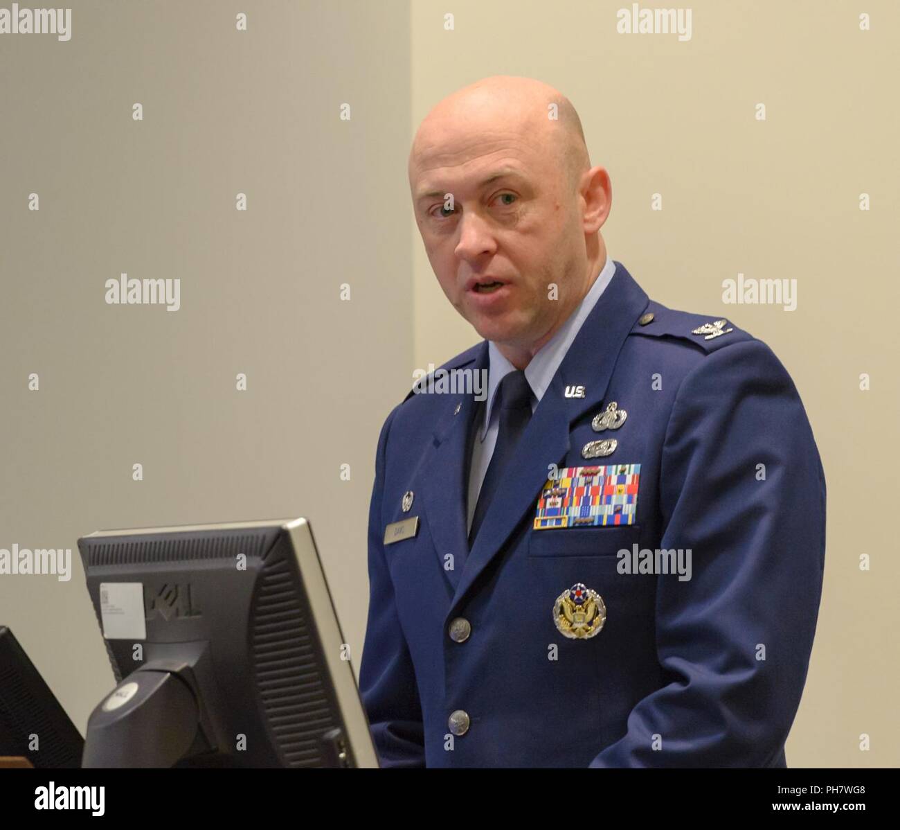 U.S. Air Force Col. Danny Davis, 81st Mission Support Group commander ...