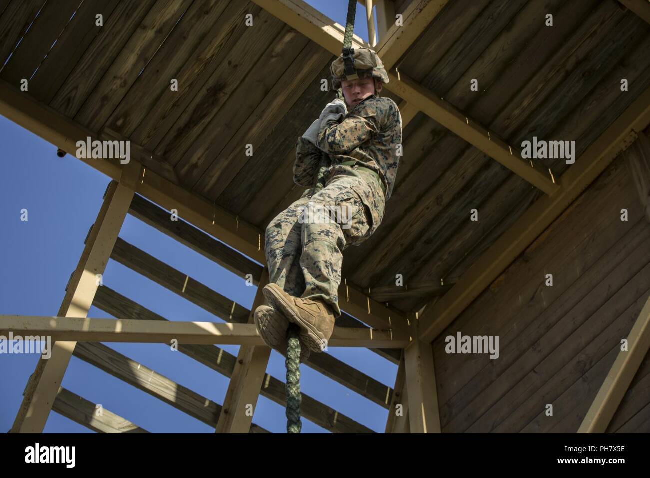 A U.S. Marine with Special Purpose Marine Air-Ground Task Force-Crisis ...
