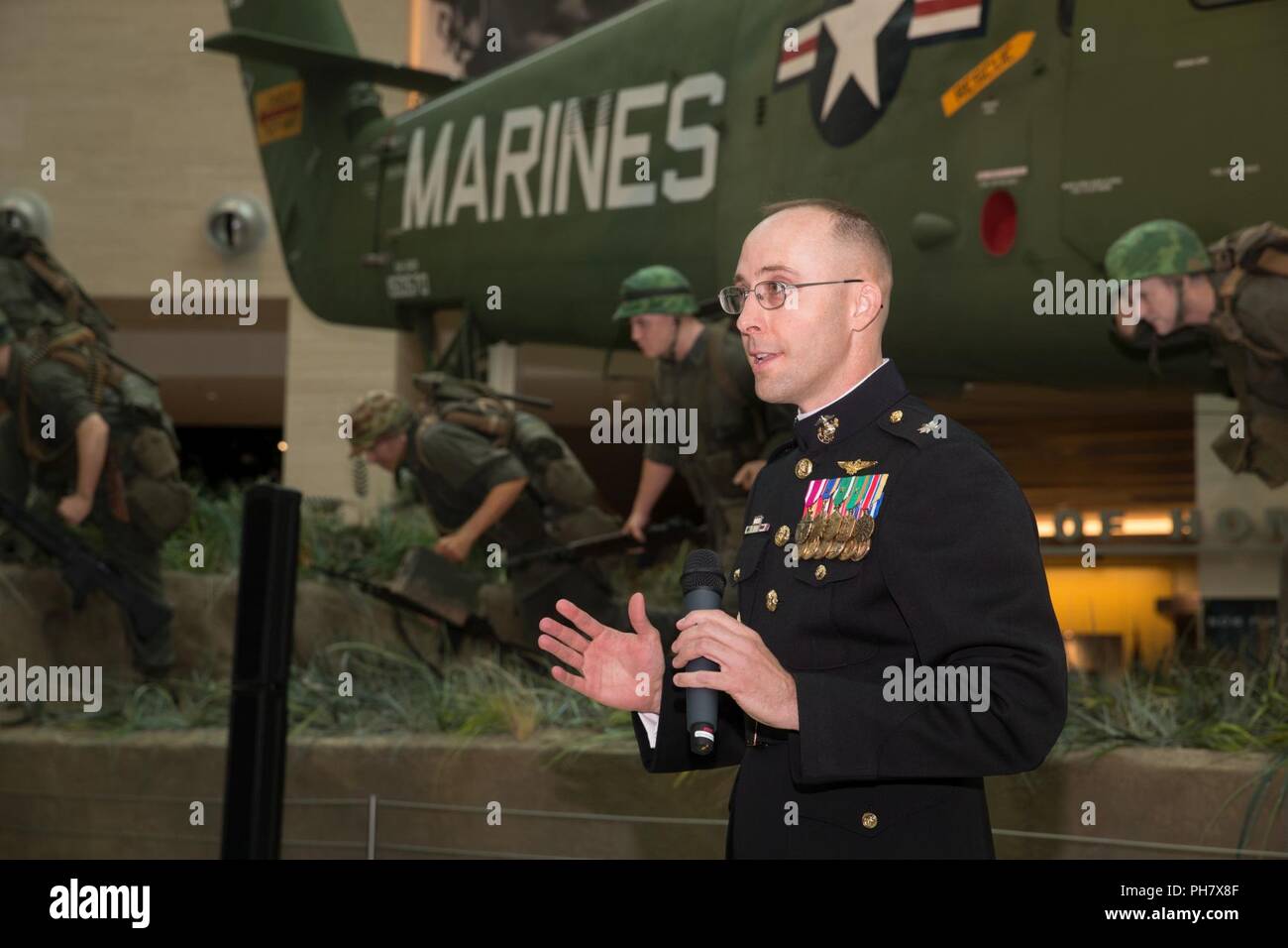 U.S. Marine Corps Lt. Col. Kevin S. Grindel, head of officer and ...