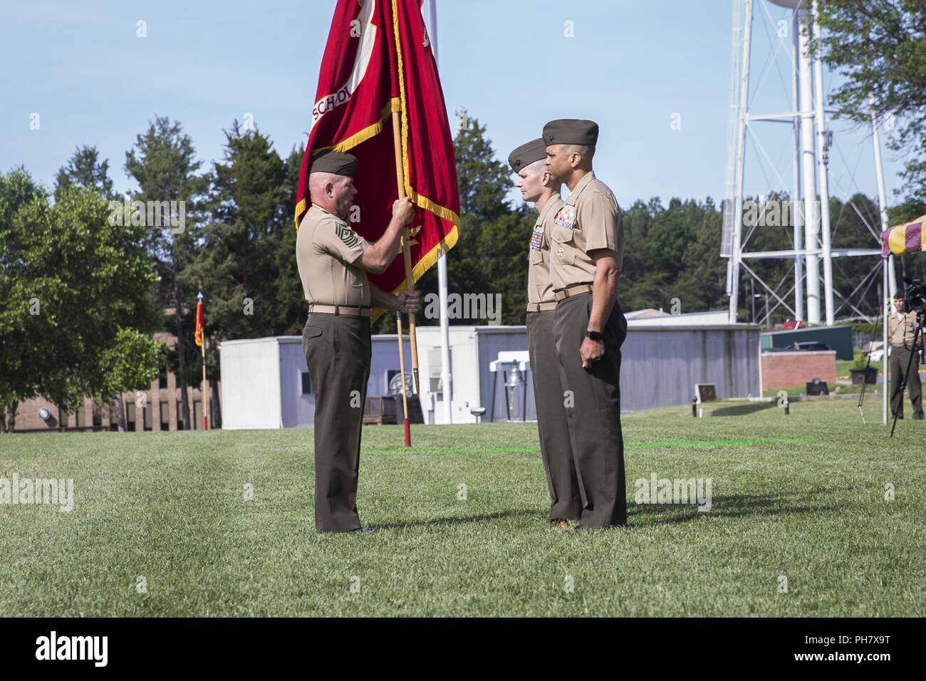 U.S. Marine Corps Sgt. Maj. Scott Burton, sergeant major, The Basic ...