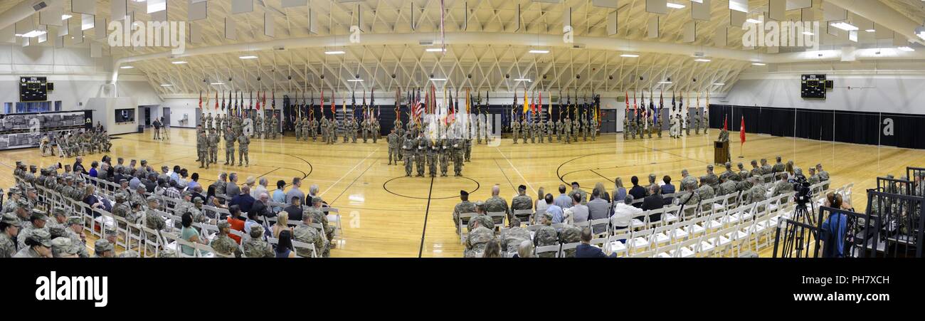 Units assembled for the First Army East Change of Command and Change of ...