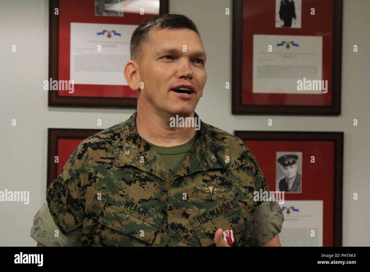 USAG CAMP HUMPHREYS, Korea – Col. Sydney Welch, U.S. Marine Corps ...