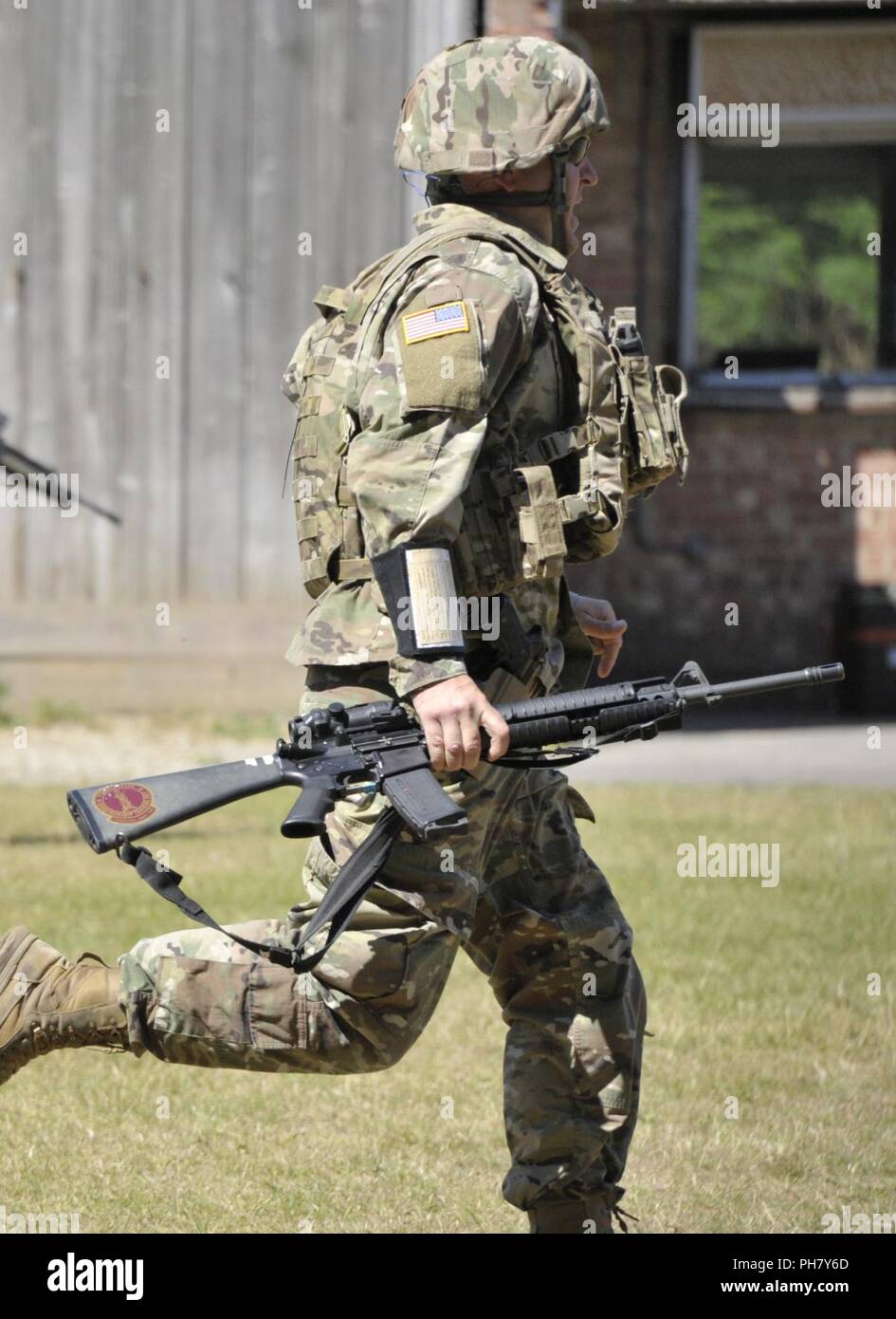 Sgt. Tyler Goldade, All Guard International Combat Team member from ...