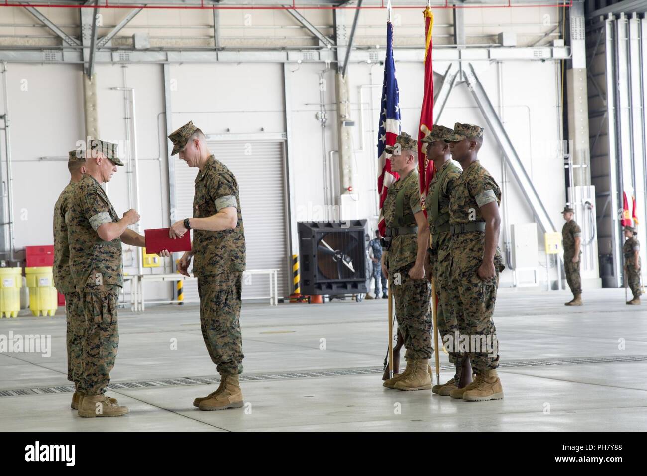U.S. Marine Corps Col. Richard F. Fuerst, commanding officer of Marine ...