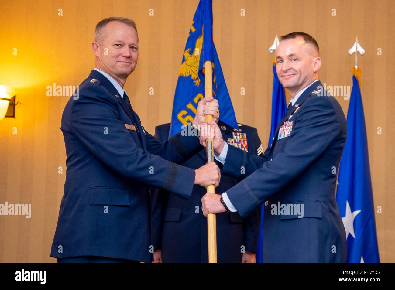 U.S. Air Force Col. Travis Ingber, commander, 612th Theater Operations ...