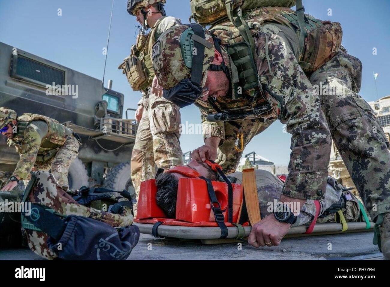 HERAT, Afghanistan (June 27, 2018) – Members of the Pinerolo Brigade ...